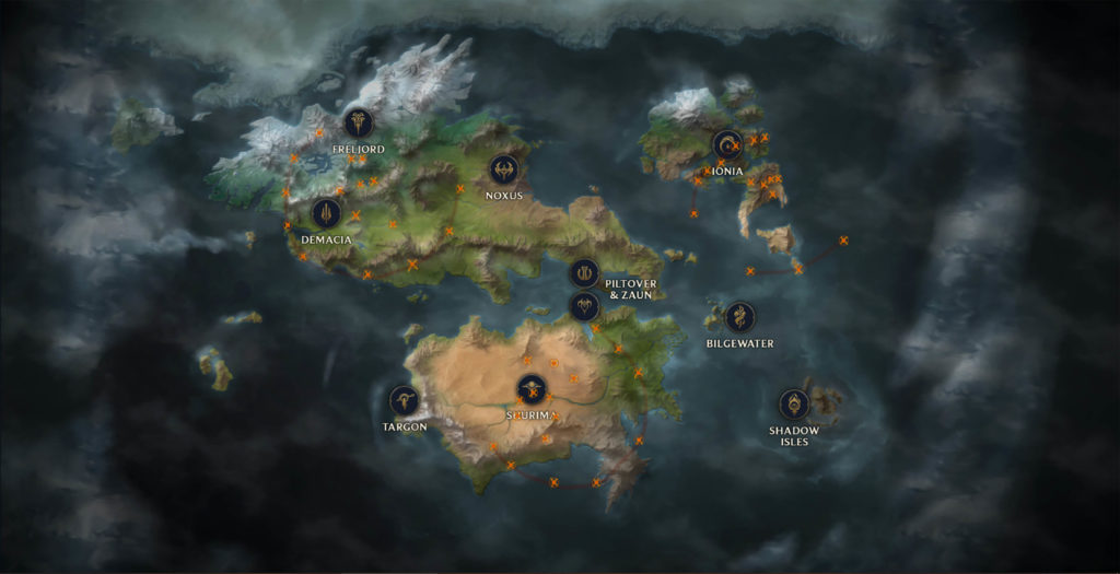 League of Legends recebe novas missões e o novo mapa-múndi "Runeterra".